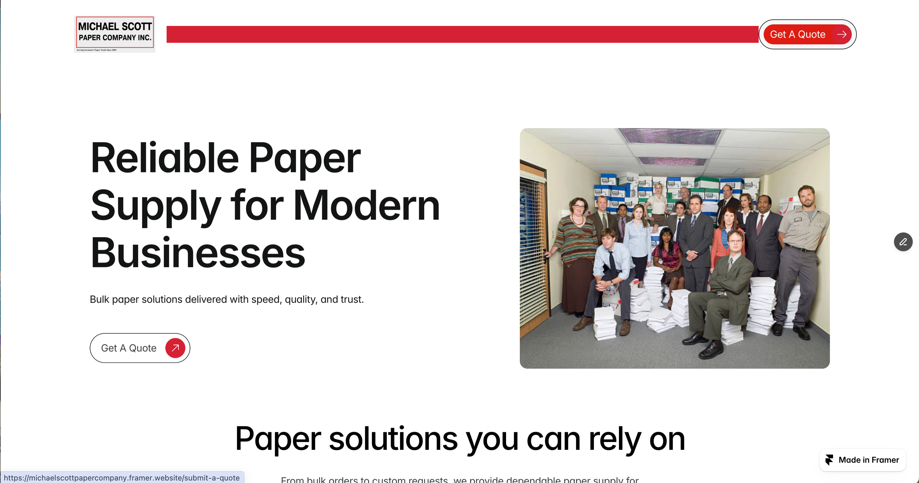 Michael Scott Paper Quotes
