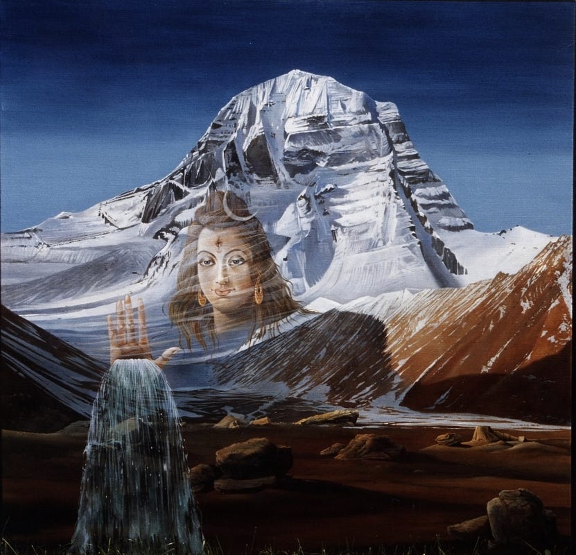 Lord Shiva Face On Kailash (must See)