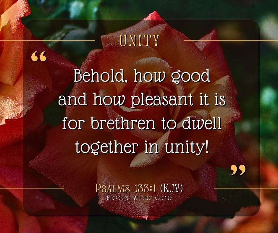 Unity In Christ Scripture