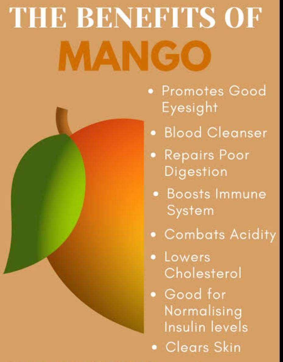 Mango Fruit Health Benefits