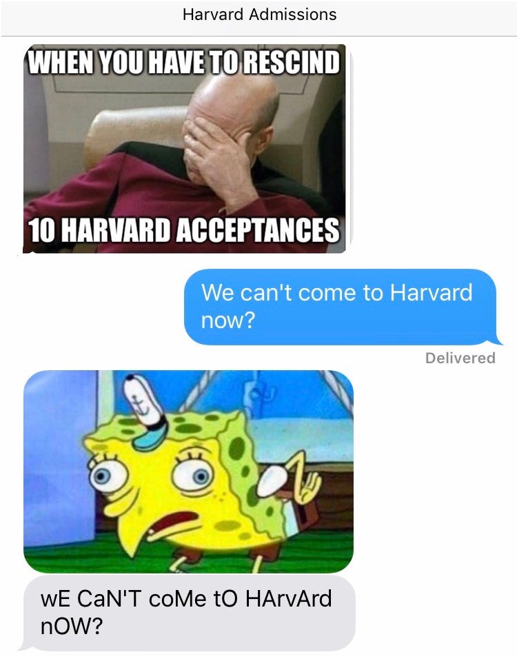 Memes Candidato Harvard