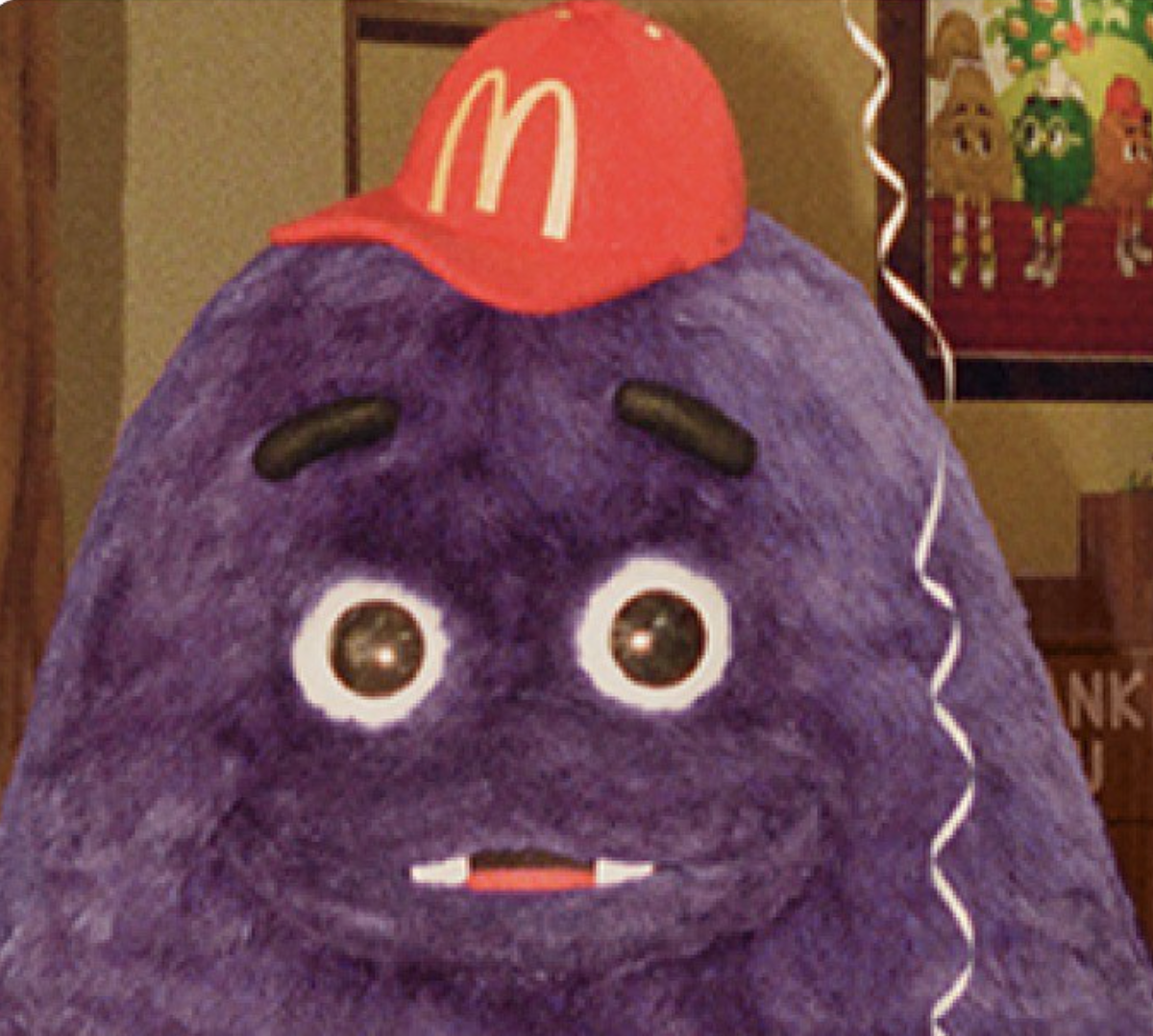 Purple Mcdonalds Character Grimace