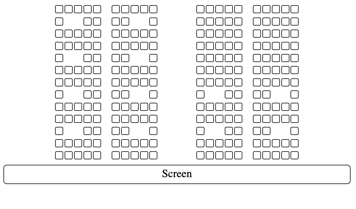 Movie Theater Seating Layout