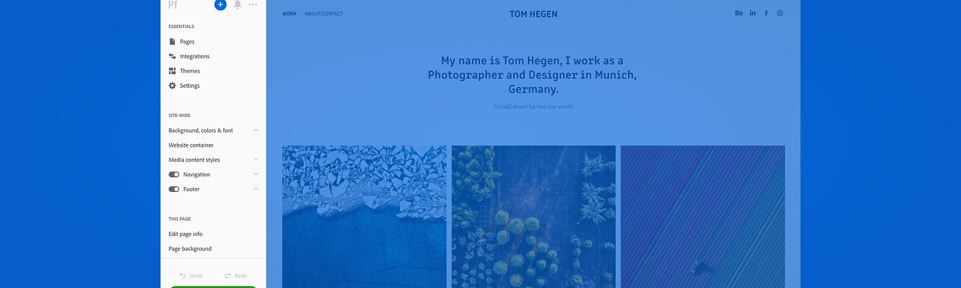 Adobe Portfolio Medium