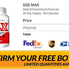 Size Max Male Enhancement – Medium