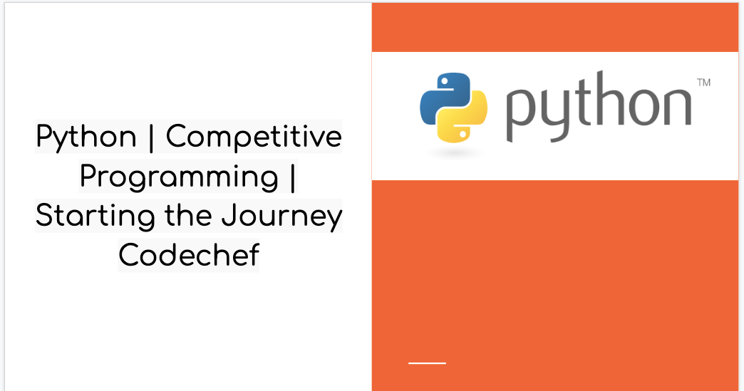 How I started my Competitive Programming journey…. still ongoing. | by ...