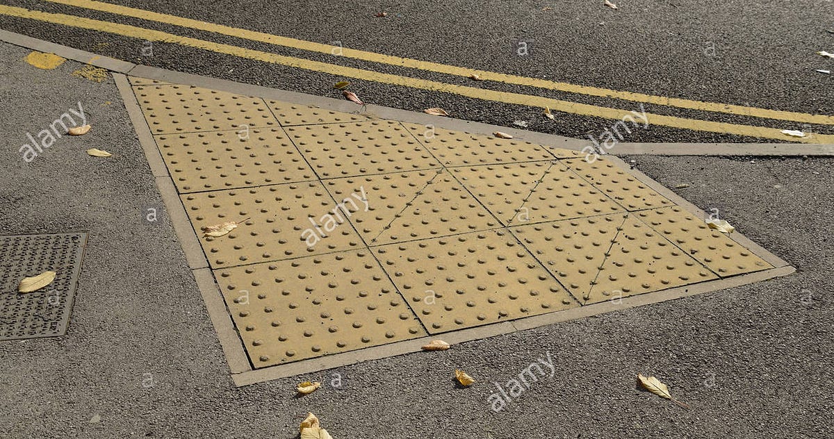 Tactile Paving. Ever notice those bumps on the… | by Syed Adil | Five ...