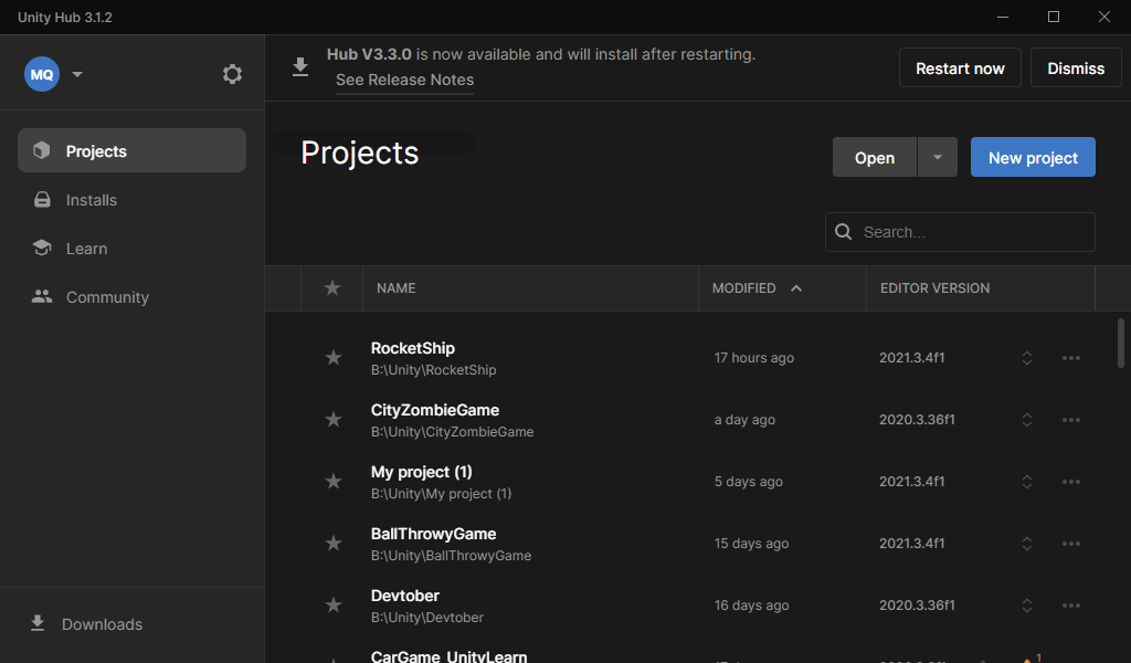 Creating a Project in Unity. Creating your first project in Unity… | by Michael Quinn | Sep ...