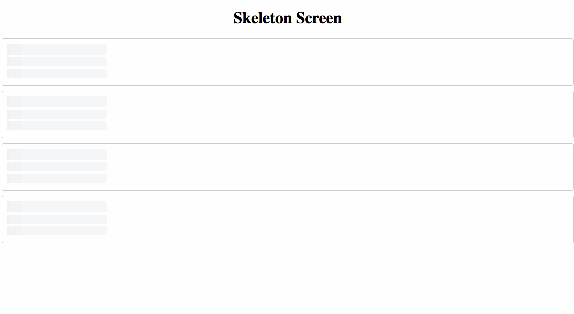 Skeleton screens with angular 2+. While performing interactions with… | by Siddhartha Gupta | Medium