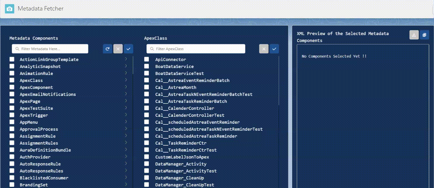 Package Xml Creator In Lwc