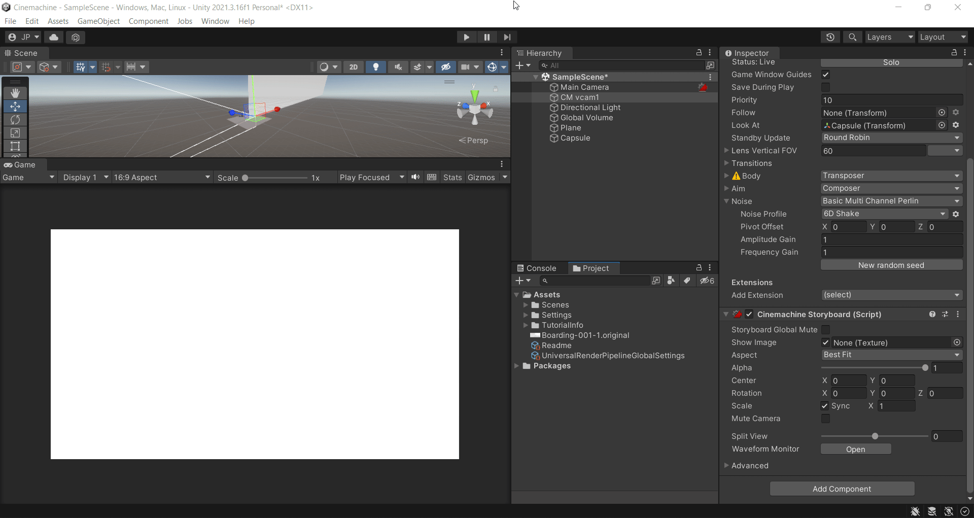 Unity Cinemachine: Using Storyboards as Reference in Virtual Cameras | by Joshua Petta | Dec ...