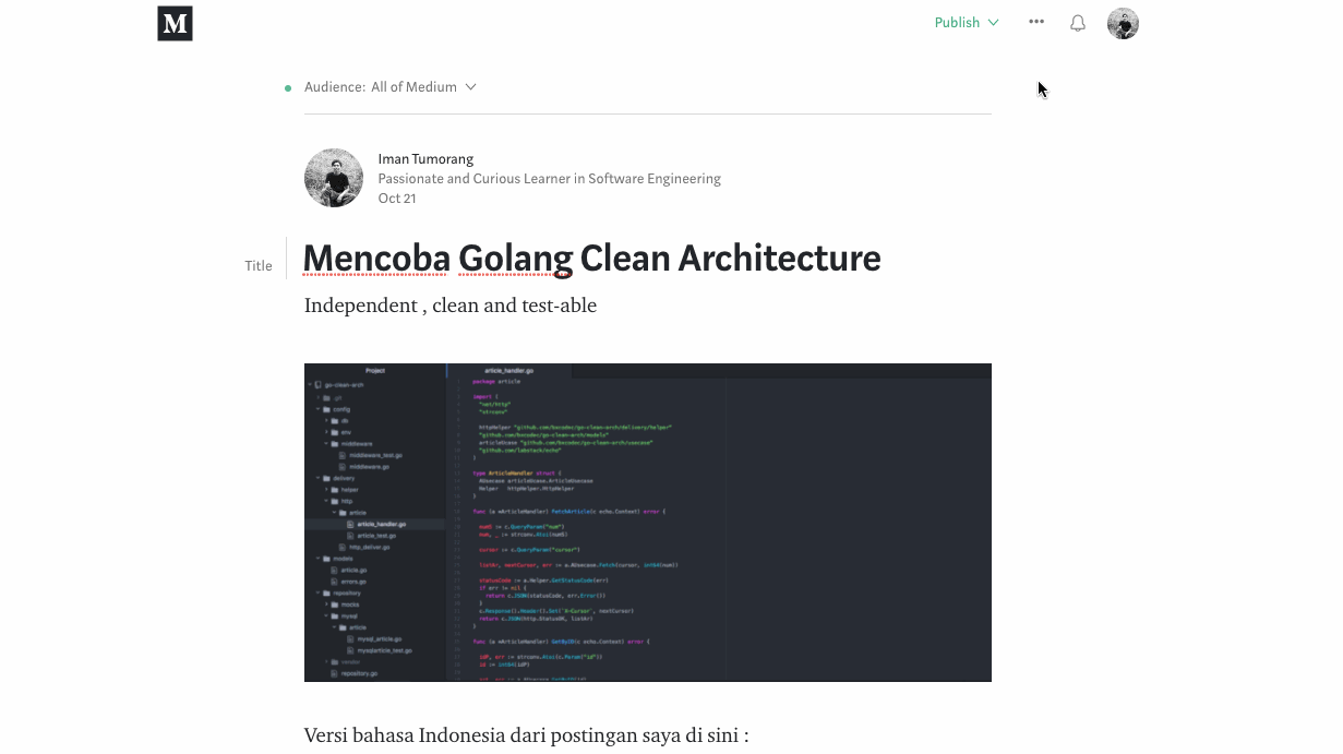 Submission Story di GolangID. GolangID is a community based of… | by Iman Tumorang | GolangID ...