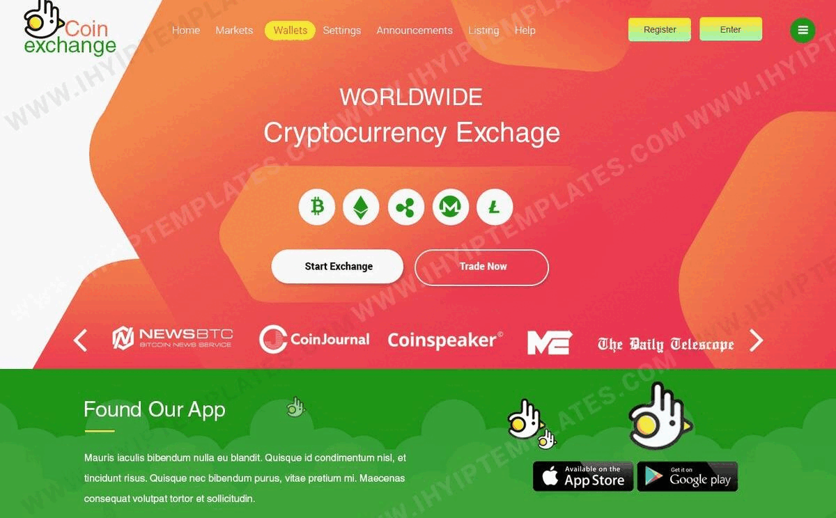 cryptocurrency exchange template. Get Crypto Exchange Template from ...
