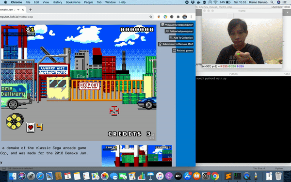 Mouse Control For Shooting Game Using Opencv And Python