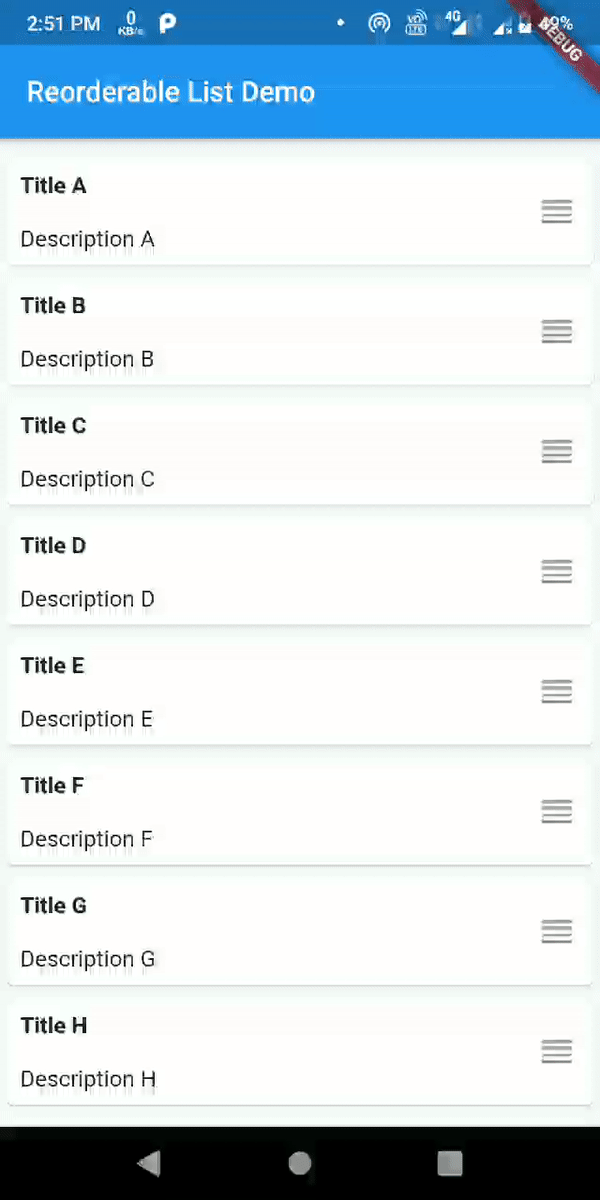 Flutter: Building a Reorderable ListView | by Akash Patel | Medium