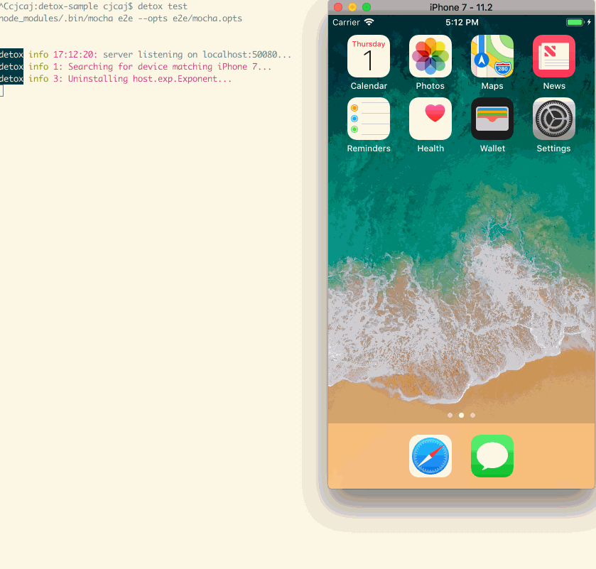 E2e Testing React Native With Detox Screenshots By Carlo Async Medium 