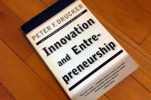 Peter Drucker: “Innovation and Entrepreneurship” | by Sean Moss-Pultz ...