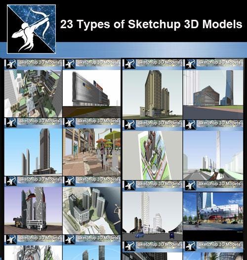 ★Total 107 Pritzker Architecture Sketchup 3D Models★ (Best Recommanded ...