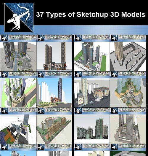 ★Total 107 Pritzker Architecture Sketchup 3D Models★ (Best Recommanded ...
