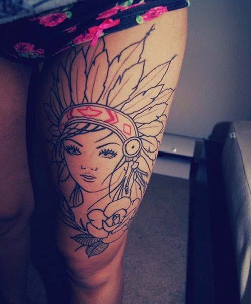Women’s Great Upper Leg Tattoo Models 2020 | by tattolover | Medium