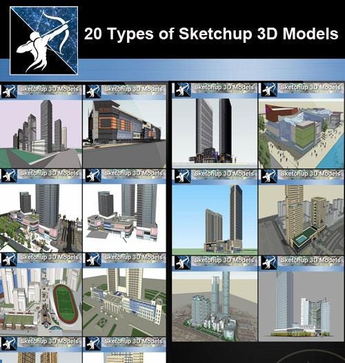 ★Total 107 Pritzker Architecture Sketchup 3D Models★ (Best Recommanded ...