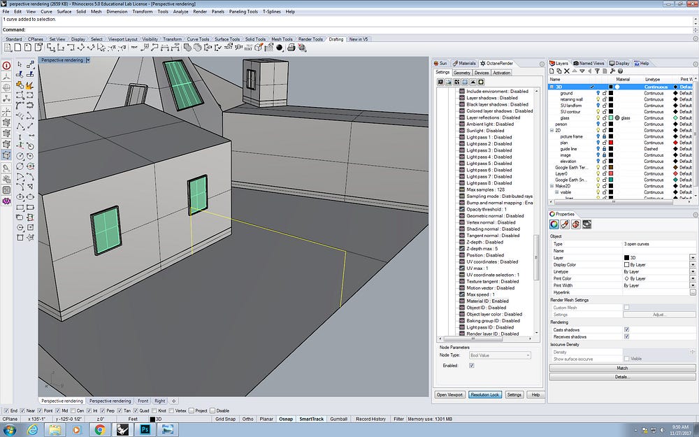 Perspective Rendering from Rhino to Photoshop | by Xulong | DPro | Medium