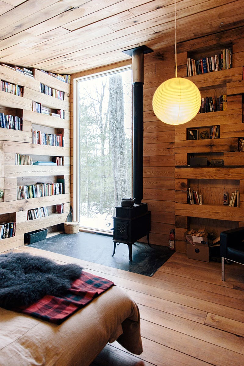 Read in peace at this secluded woodland library in New York | by ...