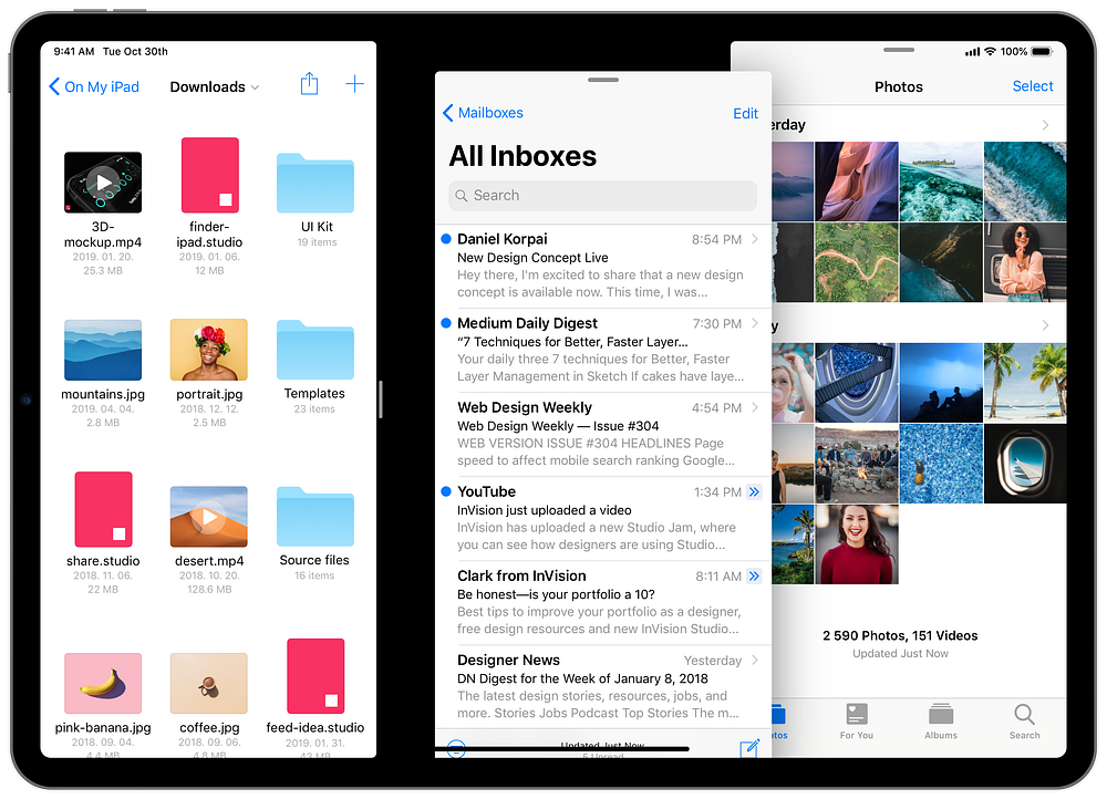 Finder for iPad Concept - Muzli - Design Inspiration