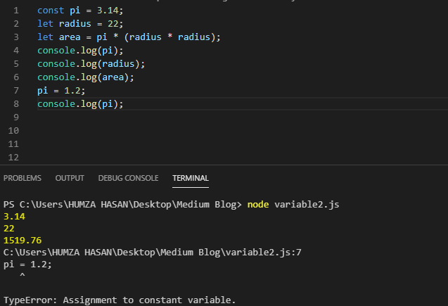 Use of let and const keywords in place of var in Javascript codes! | by ...