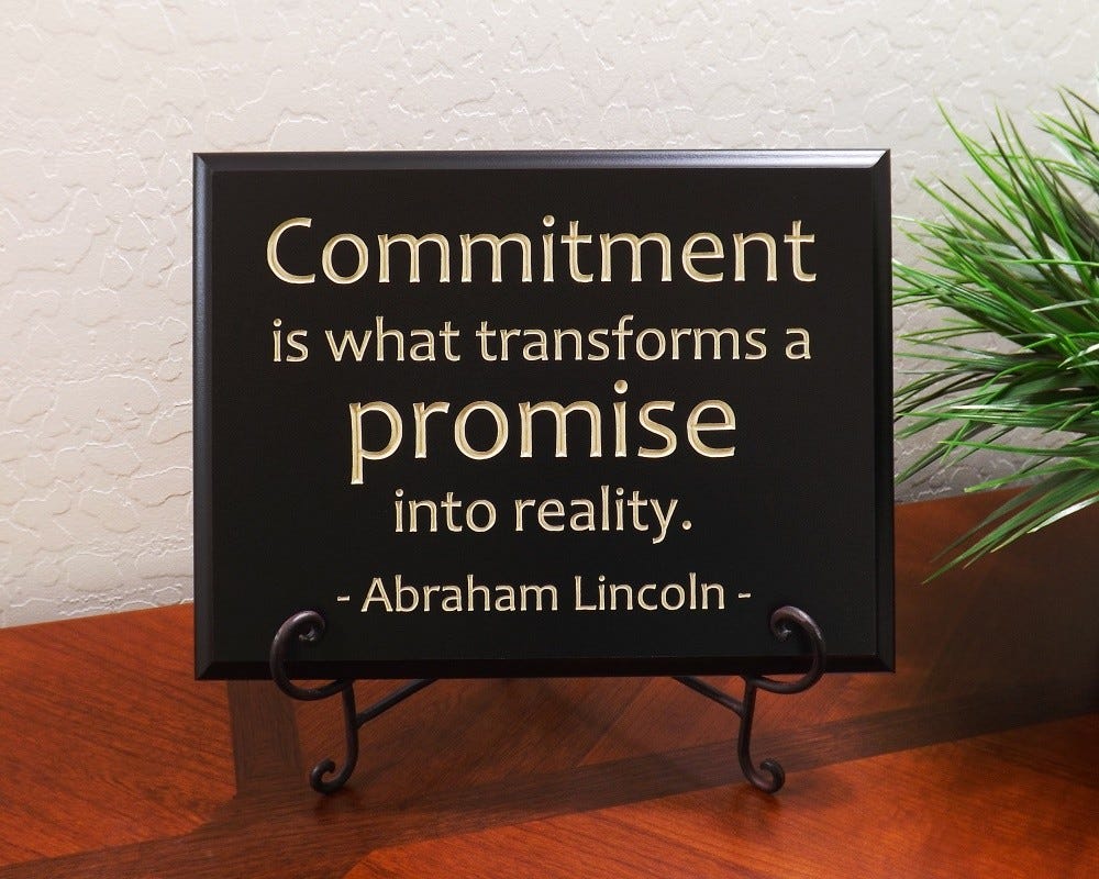 Executing A Commitment Developing Commitments And Living Up To By 2244