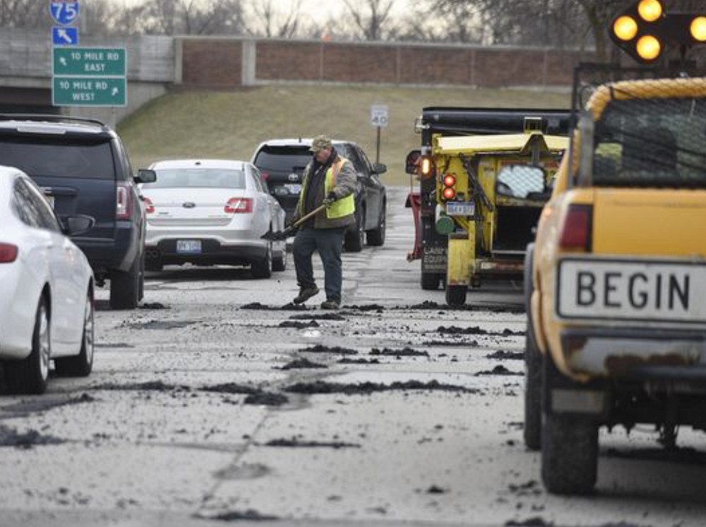 Detroit’s Crumbling Roads—2018 Becoming Detroit’s Worst Year for ...