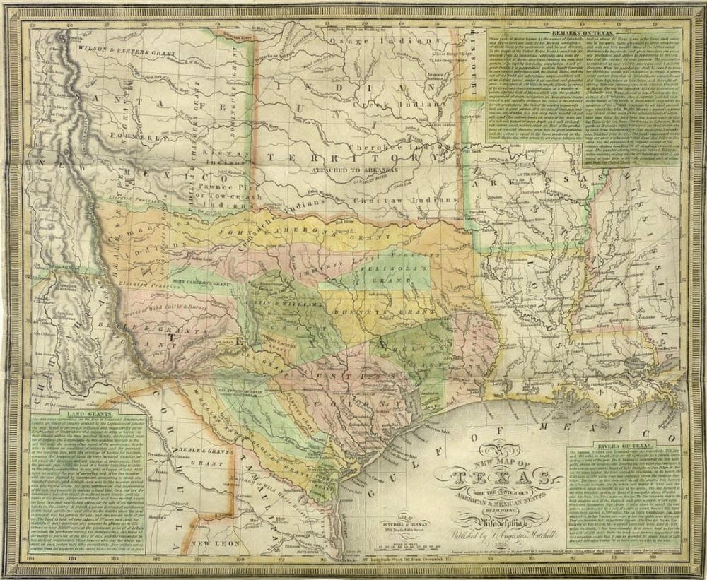 Mapping Texas: From Frontier to the Lone Star State— A New Map of Texas ...
