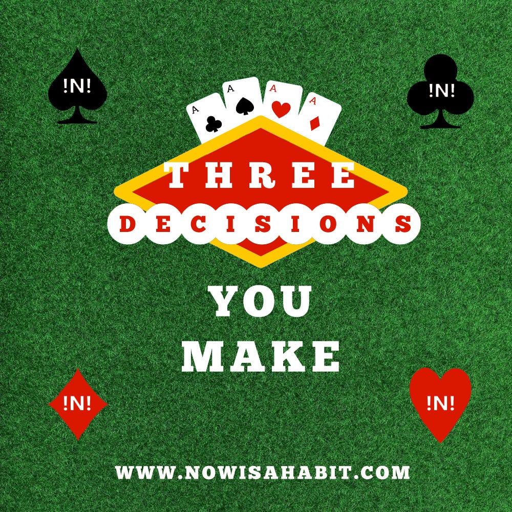 THREE DECISIONS YOU MAKE. It is in your moments of decision that… | by ...
