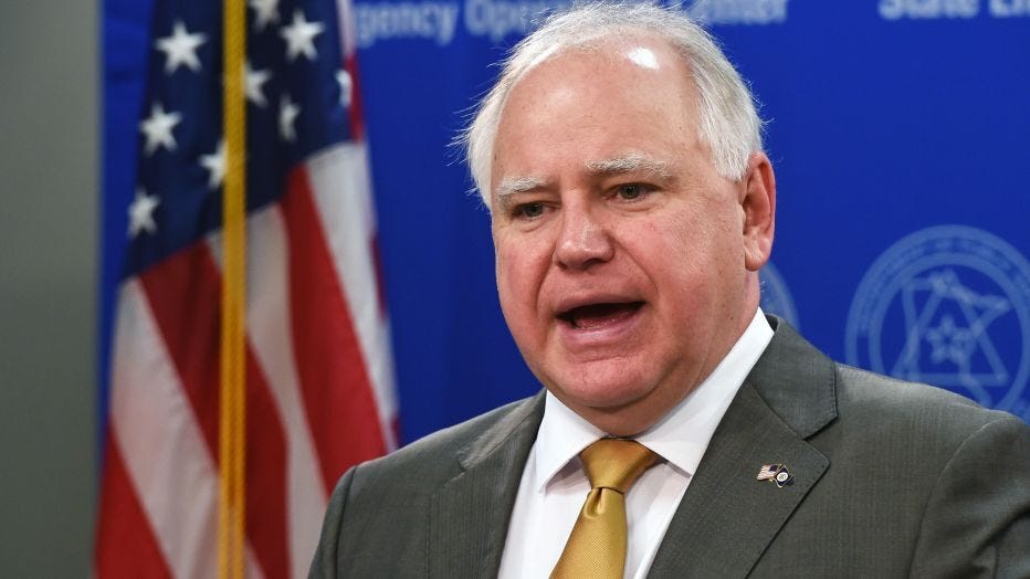 Minnesota Governor Tim Waltz and Minneapolis Mayor Jacob Frey now ...