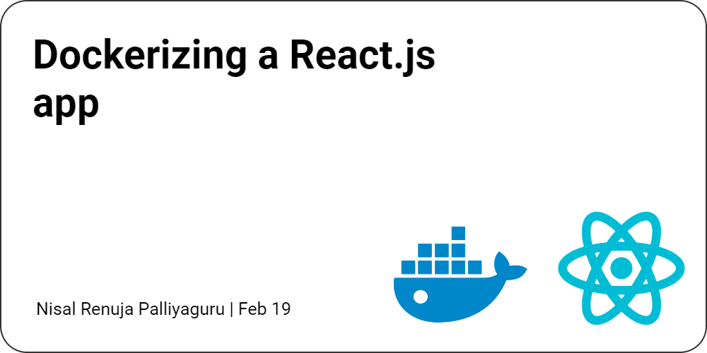 Dockerizing A React Js App By Nisal Renuja Palliyaguru Sliit Foss Community Medium