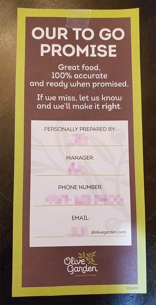 Olive Garden Can Take My Money. A model for quality control and… | by ...