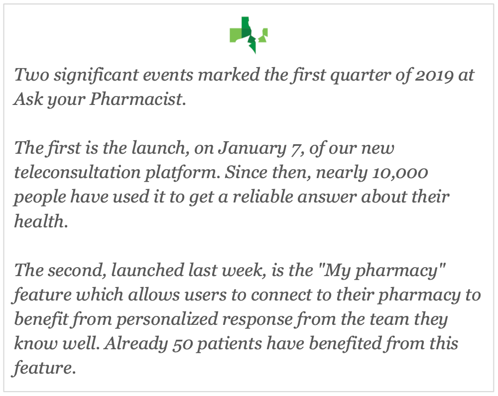 On becoming a foster pharmacy. The Ask your Pharmacist platform allows ...