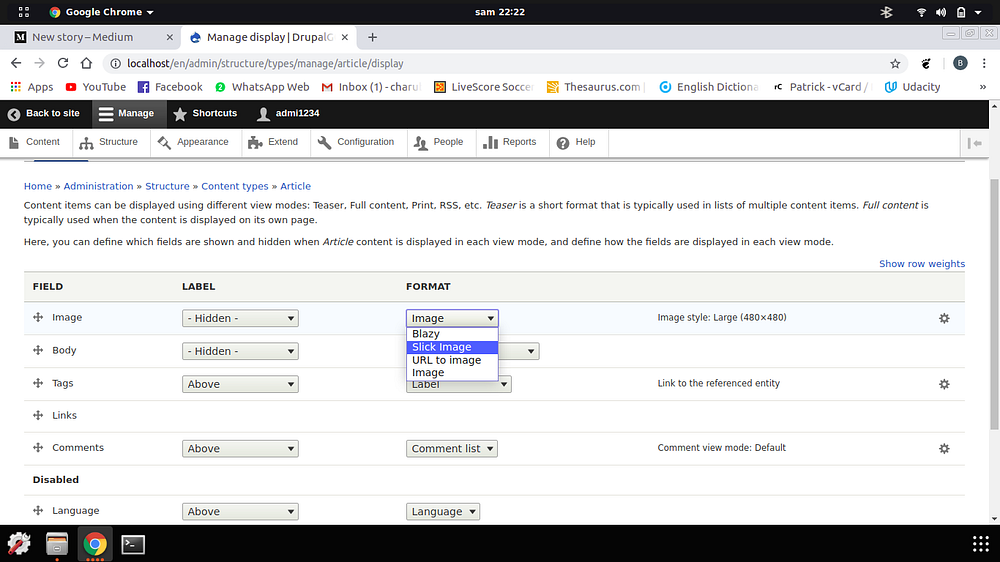 Add an image gallery slideshow to your Drupal blog/website | by Bagha Charuduth | Medium