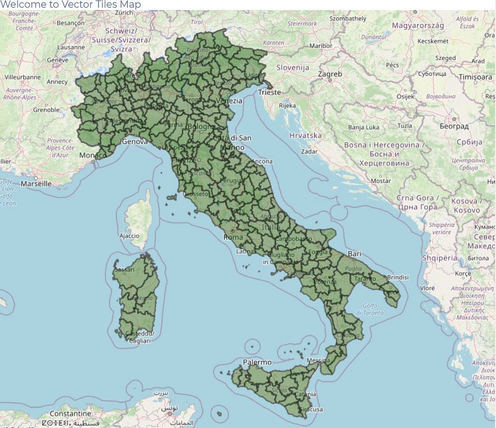 How to Build a Cloud-Hosted Vector Tiles Map Web App in React — Part II | by Alessandro ...
