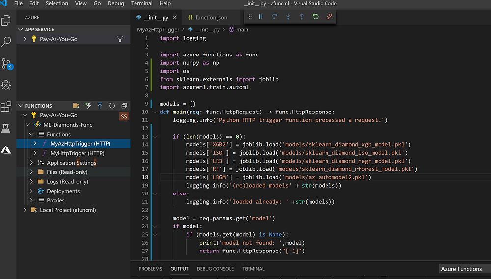 Deploy Python Apps To Azure Functions Using Visual Studio Code