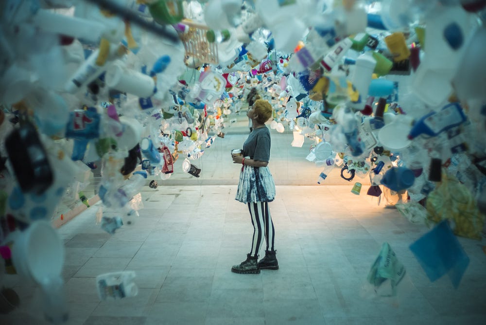 Tan zi xi’s ‘Plastic Ocean’. Tan zi xi is a Singaporean artist whose ...