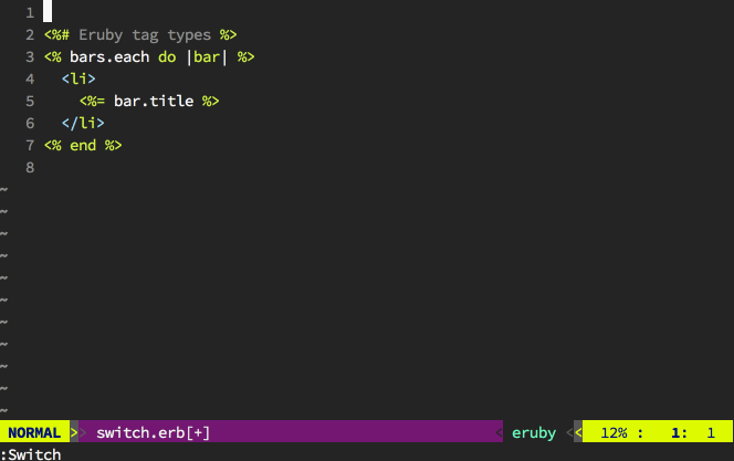6 Vim Plugins That Will Give You Ruby Editing Super Powers | by Andrew Allen | Efficient Rails ...