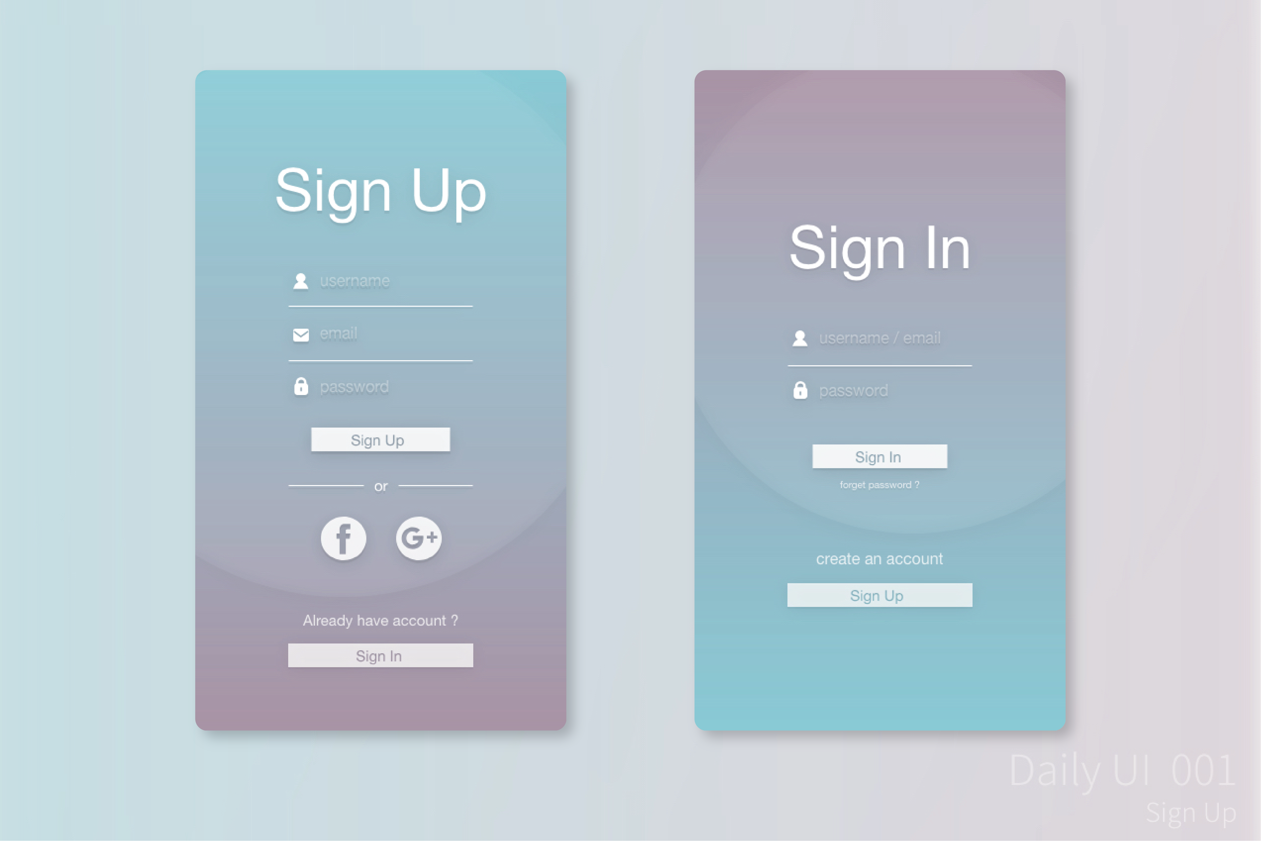 Week 1 — Daily UI Challenge in Monospace之喵喵偽設計師的日常 | by 楊筑惠 | DailyUI ...