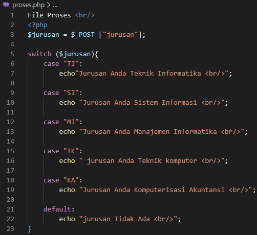 STRUKTUR KONTROL (Membuat script program PHP untuk pemecahan masalah ...