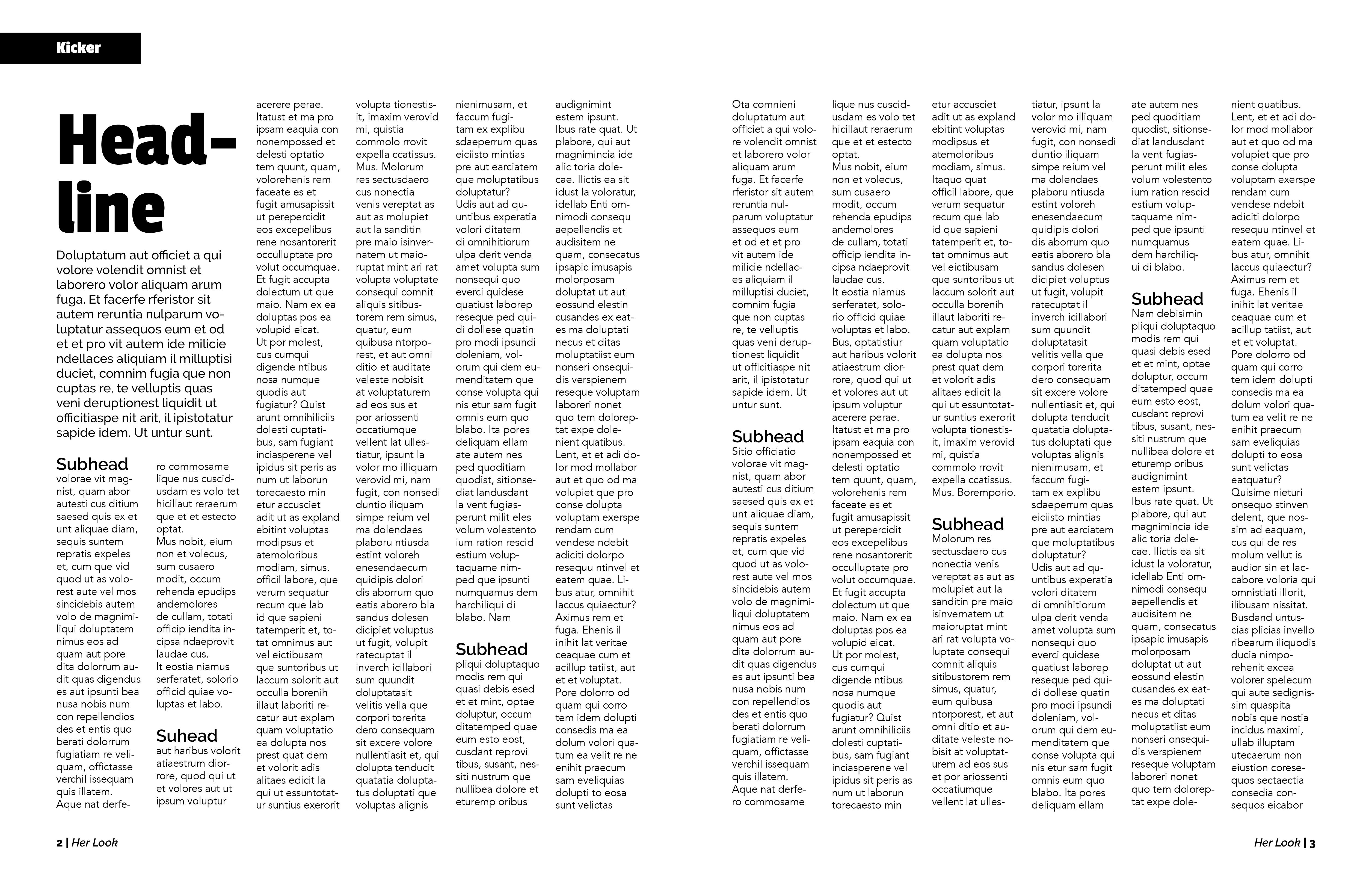 her look Magazine | Case Study. A fashion magazine that educates ...