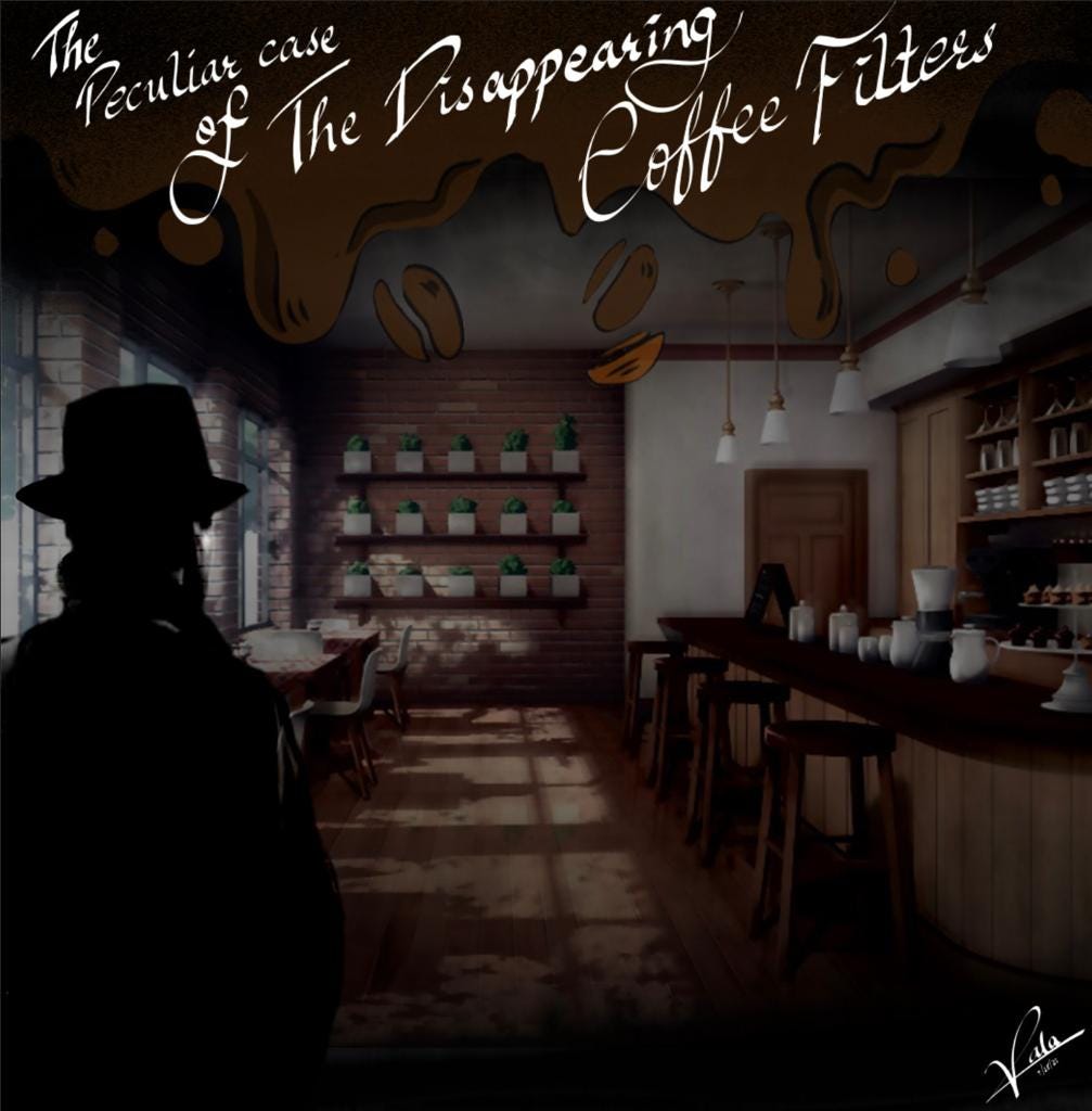The peculiar case of the disappearing coffee filters. • | by ...