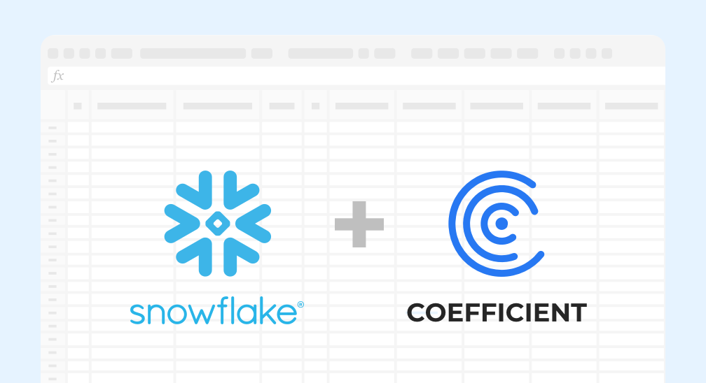 Snowflake + Connected Spreadsheets = Match Made In Heaven | by Navneet Loiwal | Coefficient ...