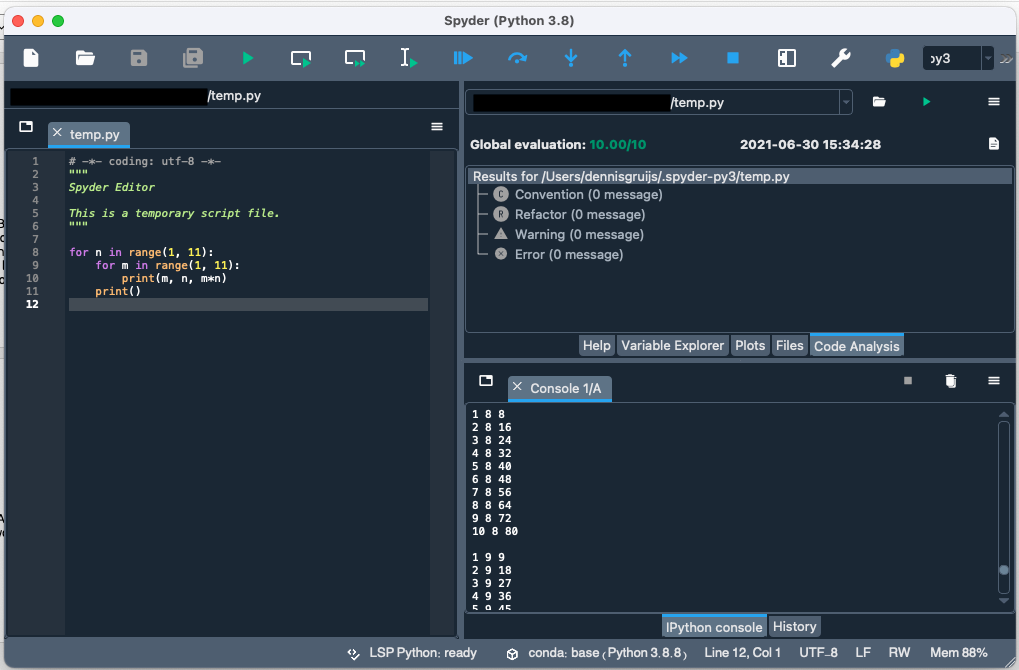 Best free Python IDE for me. Spoiler: I have decided on Spyder… | by ...