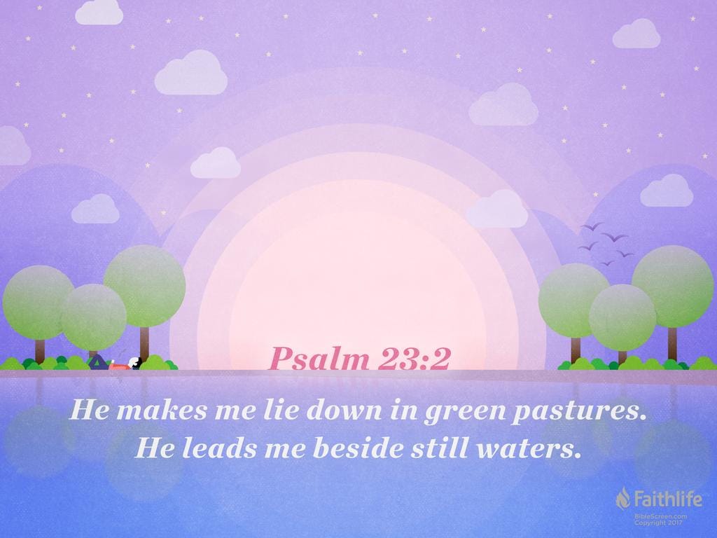 Jesus Leading Us To Green Pastures | by Diane Markey | Medium