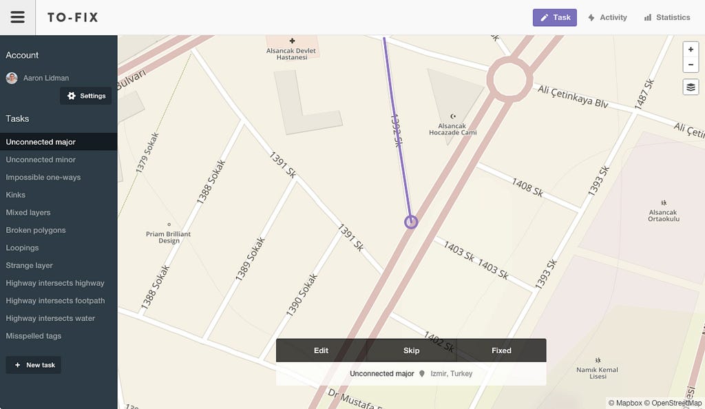 Tracking to-fix improvements to OpenStreetMap | by Mapbox | maps for ...